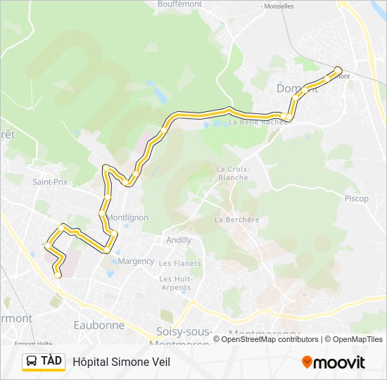Línea tàd: horarios, paradas y mapas - Hôpital Simone Veil (Actualizado)