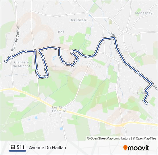 s11 Route: Schedules, Stops & Maps - Avenue Du Haillan (Updated)