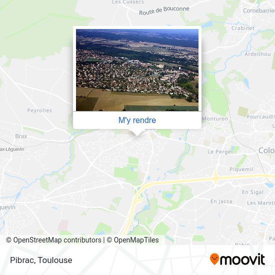 Comment aller à Pibrac en bus, train ou tram