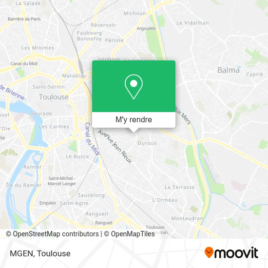 Comment aller à MGEN à Toulouse en bus, métro ou train