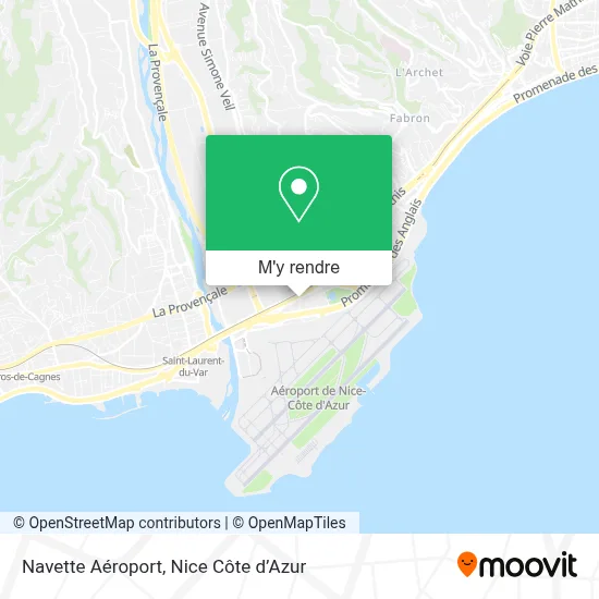 Comment aller à Navette Aéroport à Nice en bus, train ou tram