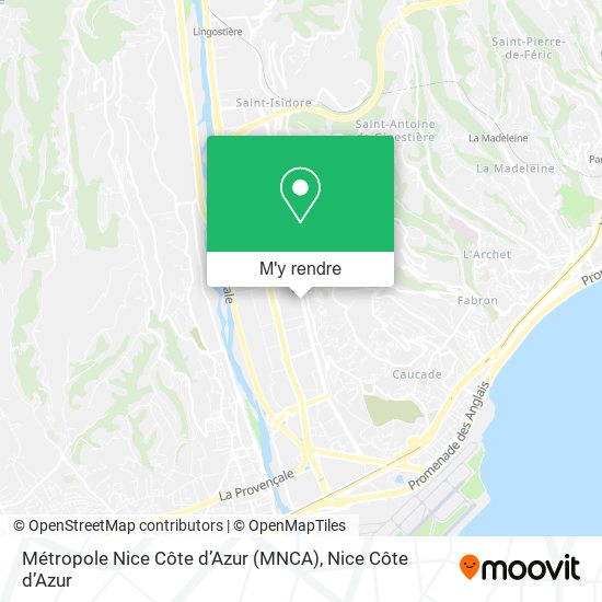 Comment aller à Métropole Nice Côte d’Azur (MNCA) en Bus, Tram ou Train