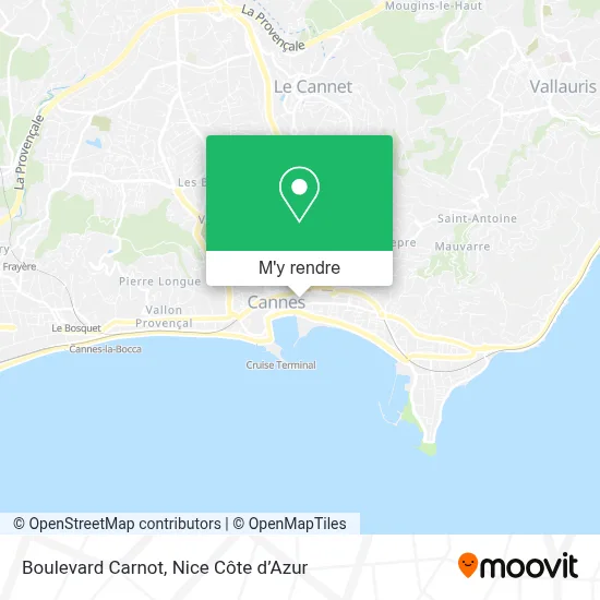 Comment aller à Boulevard Carnot à Grasse en bus ou train