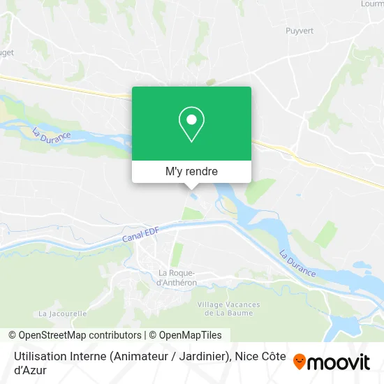 Comment aller à Utilisation Interne (Animateur / Jardinier) à La Roque ...