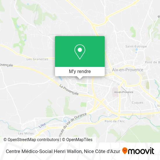 Comment aller à Centre Médico-Social Henri Wallon à Aix-En-Provence en ...