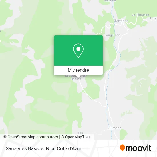 Comment aller à Sauzeries Basses à Clumanc en bus ou train
