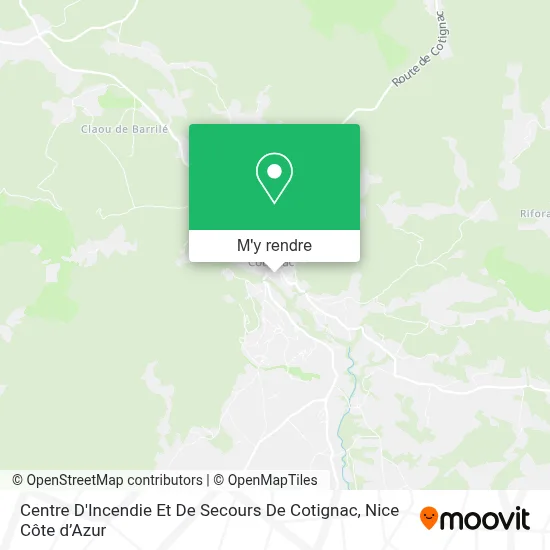 Comment aller à Centre D'Incendie Et De Secours De Cotignac à Brignoles ...