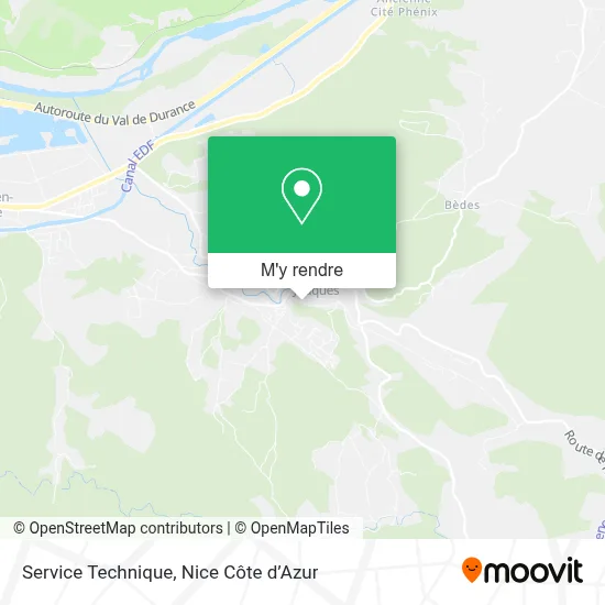Comment aller à Service Technique à Jouques en bus