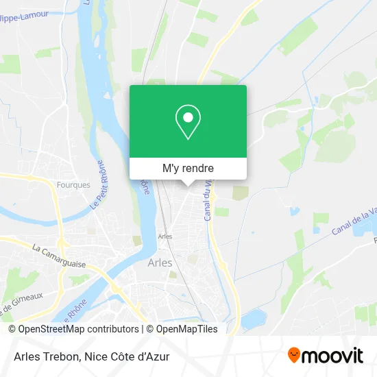 Comment aller à Arles Trebon en train ou bus