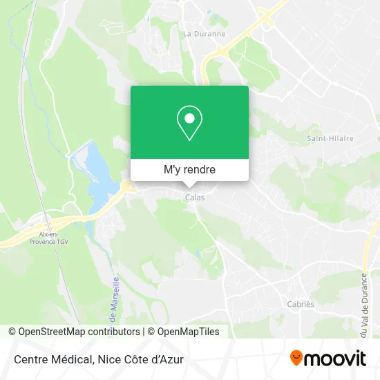 Comment aller à Centre Médical à Aix-En-Provence en bus ou train