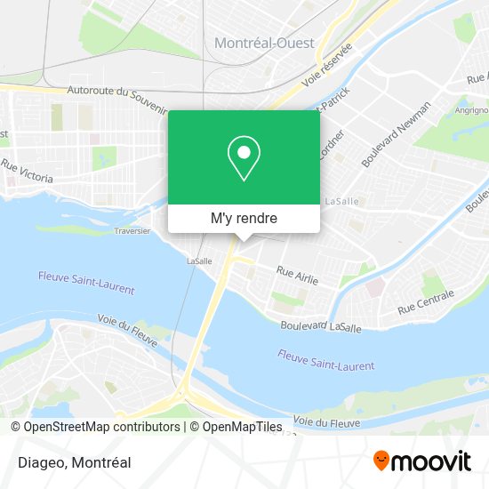 Comment aller à Diageo à Lasalle en bus, métro ou train