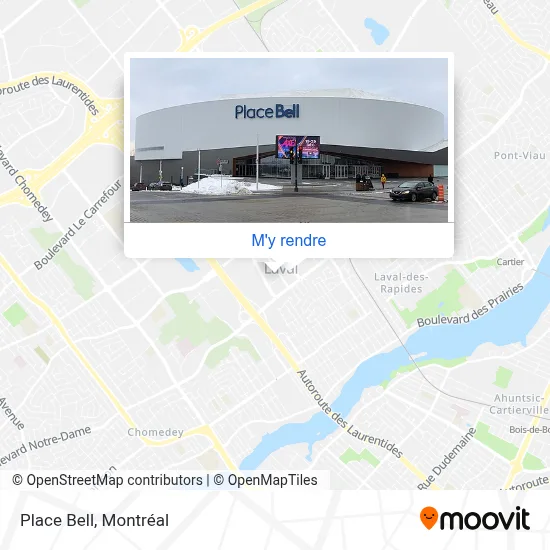 Comment aller à Place Bell à Laval en bus, métro ou train