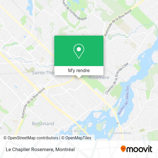 Comment aller à Le Chaplier Rosemere à Rosemère en bus