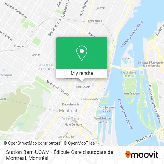 Comment aller à Station Berri-UQAM - Édicule Gare d'autocars de ...