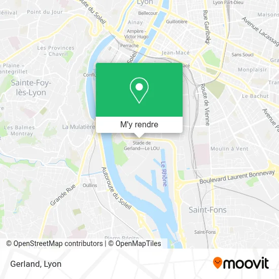 Comment aller à Gerland à Lyon en métro, bus, train ou tram