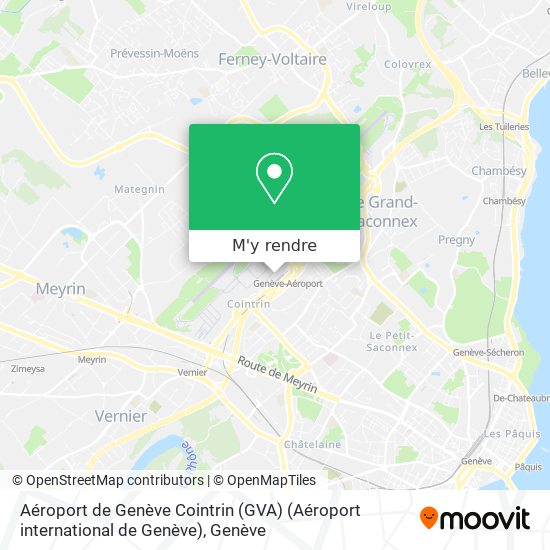 Comment aller à Aéroport de Genève Cointrin (GVA) (Aéroport ...