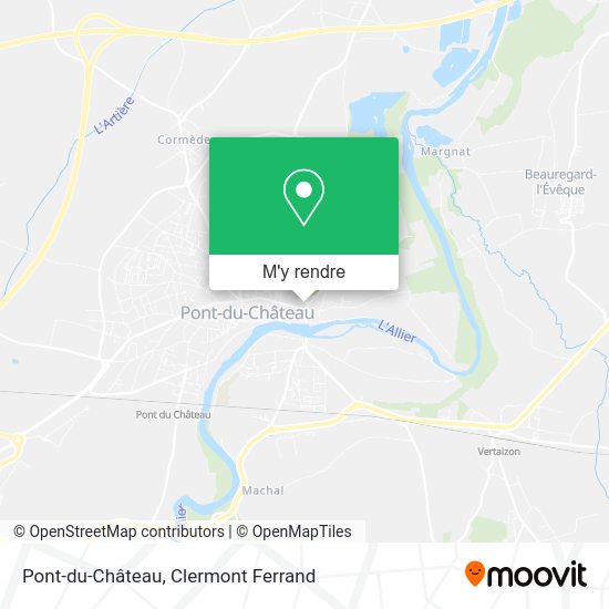 Comment aller à Pont-du-Château à Pont-Du-Château en bus ou train
