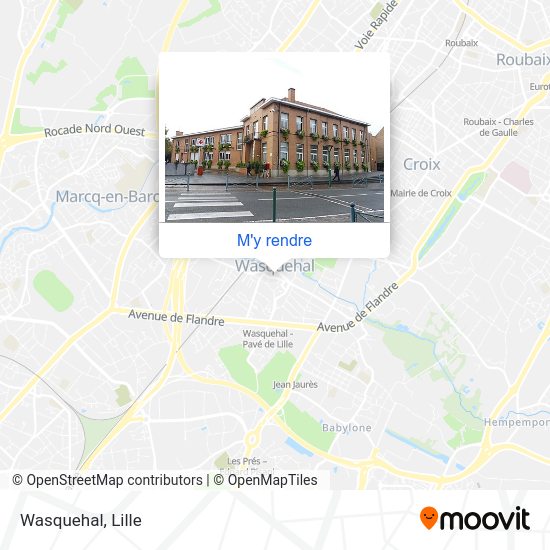 Comment aller à Wasquehal en métro, bus ou train