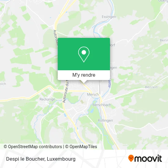 Comment aller à Despi le Boucher à Mersch en bus ou train