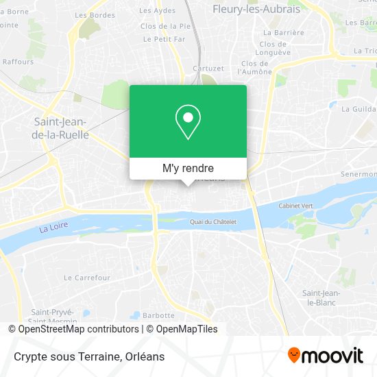 Comment aller à Crypte sous Terraine à Orléans en bus ou tram