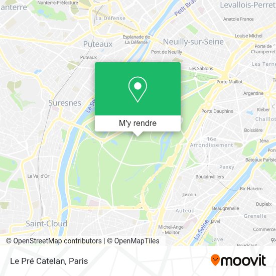 Comment aller à Le Pré Catelan à Paris en bus, métro, tram, RER ou train