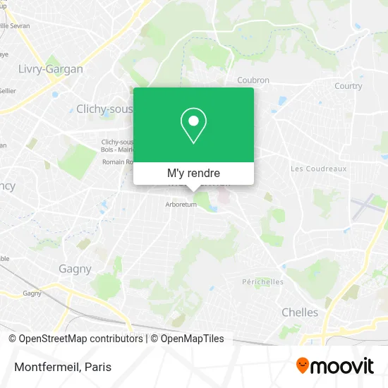 Comment aller à Montfermeil en bus, tram, RER ou métro