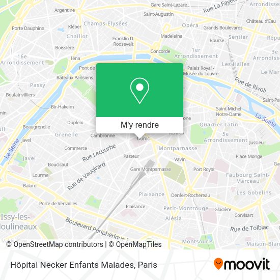 Comment aller à Hôpital Necker Enfants Malades à Paris en métro, bus ...