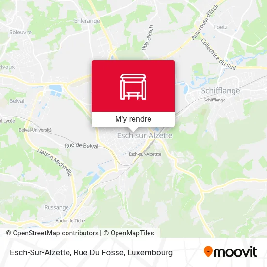 Esch-Sur-Alzette, Rue Du Fossé arrêt - Itinéraires, horaires et tarifs