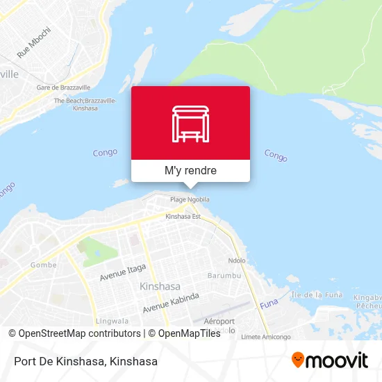 Port De Kinshasa station - Itinéraires, horaires et tarifs