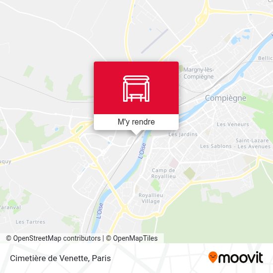 Comment se rendre à Cimetière de Venette en transport en commun?