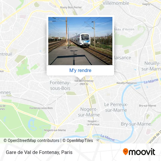 Gare de Val de Fontenay - Itinéraires, horaires et tarifs