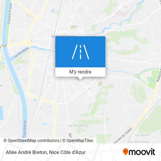 Comment aller à Allée André Breton, Montélimar en train ou bus?