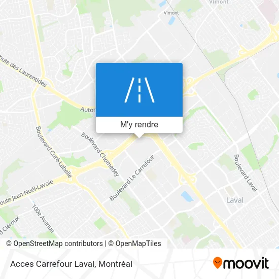 Trouver les meilleurs itinéraires pour Acces Carrefour Laval