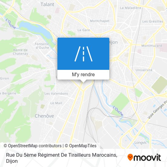 Comment aller à Rue Du 5ème Régiment De Tirailleurs Marocains, Dijon en ...