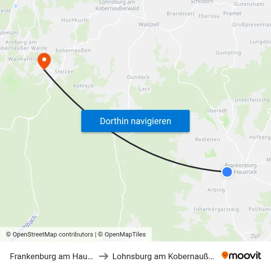 Frankenburg Am Hausruck nach Lohnsburg Am Kobernaußerwald mit ...