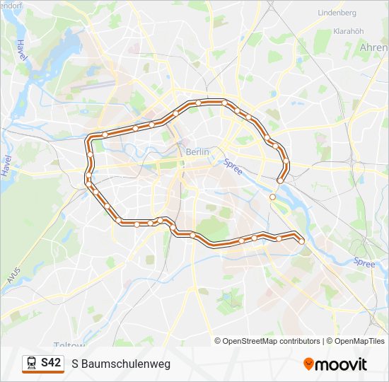 S42 Route: Fahrpläne, Haltestellen & Karten - S Baumschulenweg ...