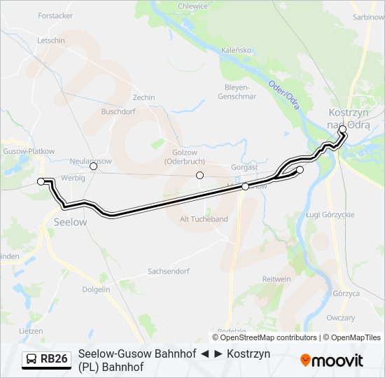 rb26 Route: Schedules, Stops & Maps - Seelow-Gusow Bahnhof (Updated)