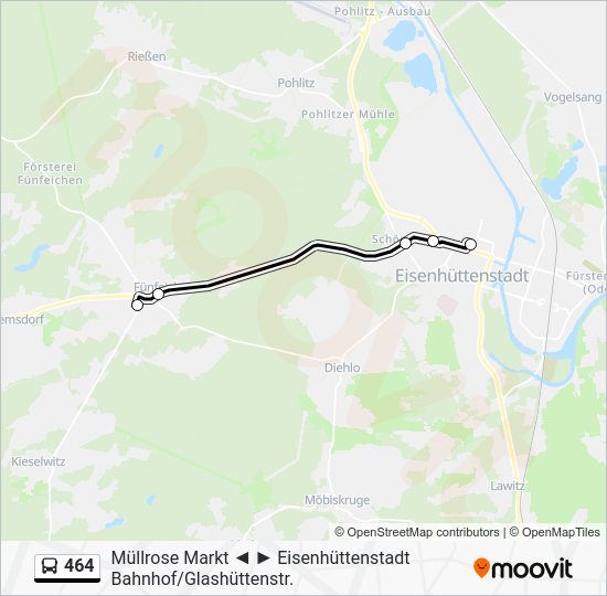 464 Route: Schedules, Stops & Maps - Fünfeichen Schule (Updated)