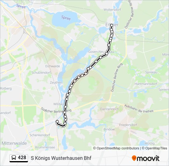 428 Route: Schedules, Stops & Maps - S Königs Wusterhausen Bhf (Updated)