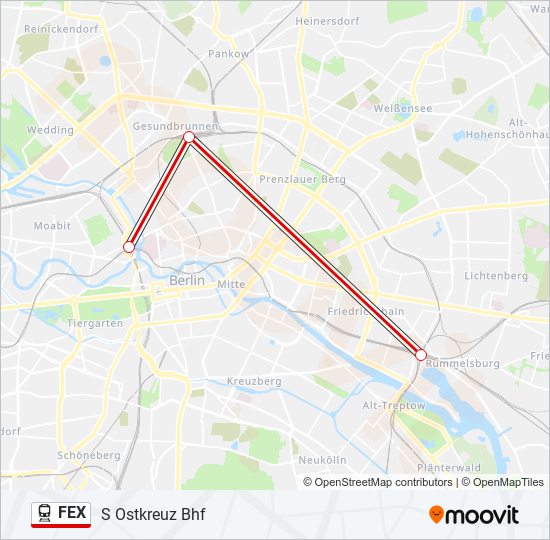 fex Route: Schedules, Stops & Maps - S Ostkreuz Bhf (Updated)