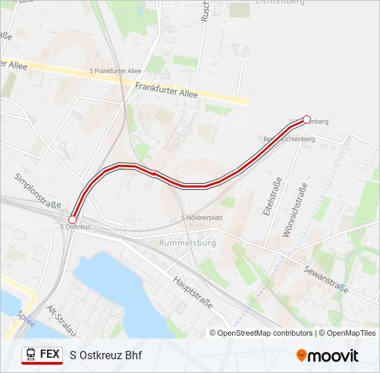 fex Route: Schedules, Stops & Maps - S Ostkreuz Bhf (Updated)