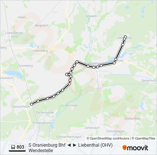 803 Route: Fahrpläne, Haltestellen & Karten - Liebenthal (Ohv ...