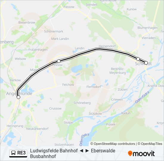re3 Route: Schedules, Stops & Maps - Angermünde Bahnhof (Updated)