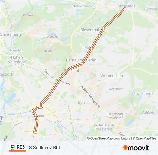 re3 Route: Schedules, Stops & Maps - S Südkreuz Bhf (Updated)