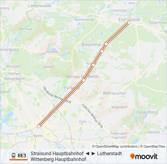 re3 Route: Schedules, Stops & Maps - Eberswalde Hauptbahnhof (Updated)