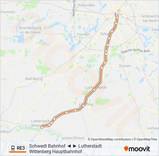 re3 Route: Schedules, Stops & Maps - Lutherstadt Wittenberg ...
