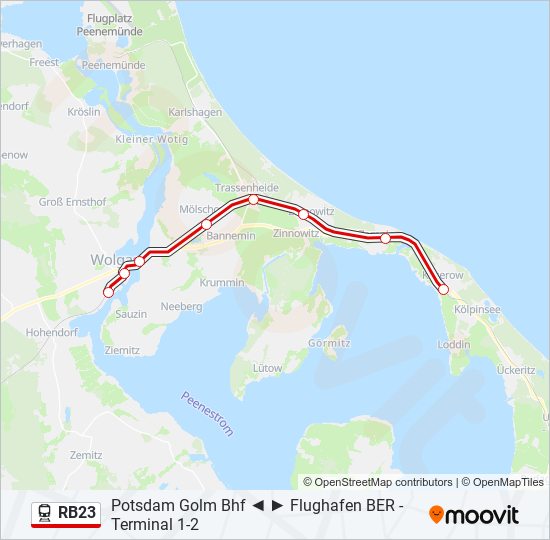 rb23 Route: Schedules, Stops & Maps - Koserow Bahnhof (Updated)