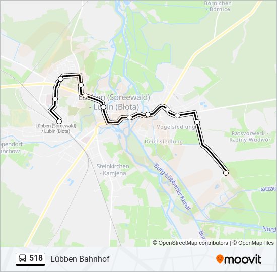 518 Route: Fahrpläne, Haltestellen & Karten - Lübben Bahnhof (Aktualisiert)