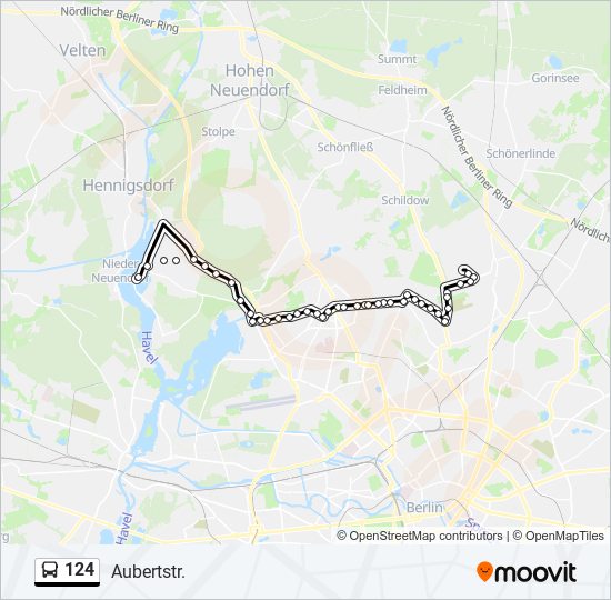 124 Route: Schedules, Stops & Maps - Aubertstr. (Updated)