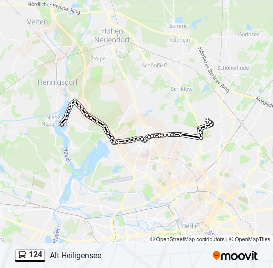 124 Route: Schedules, Stops & Maps - Alt-Heiligensee (Updated)